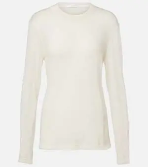 THE ROW Amia Cashmere Sweater - Beige