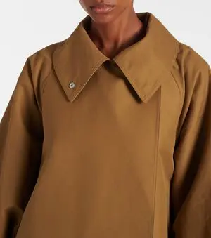 THE ROW Aurore Oversized Cotton Canvas Coat