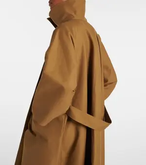 THE ROW Aurore Oversized Cotton Canvas Coat