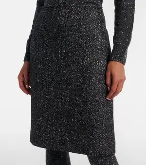 THE ROW Malva Wool Midi Skirt
