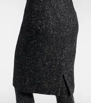 THE ROW Malva Wool Midi Skirt