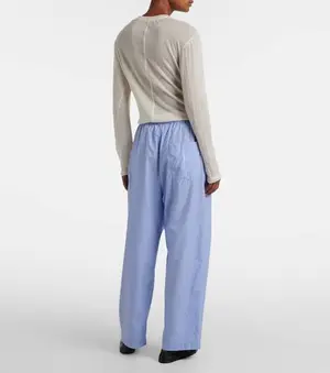 THE ROW Orien Striped Cotton Pants