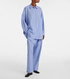 THE ROW Orien Striped Cotton Pants