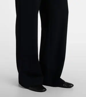 THE ROW Roger Wool Gabardine Pants