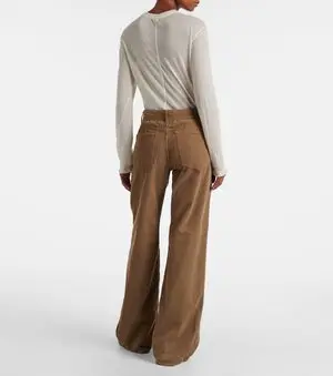 THE ROW Eglitta Low-rise Corduroy Wide-leg Pants
