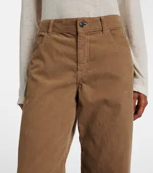 THE ROW Eglitta Low-rise Corduroy Wide-leg Pants