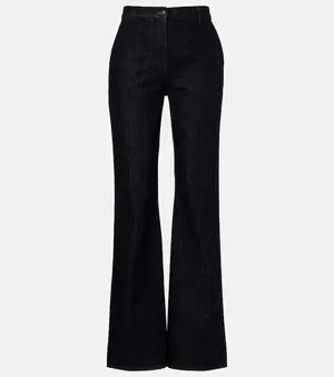 THE ROW Vita Straight Leg Jeans - Black
