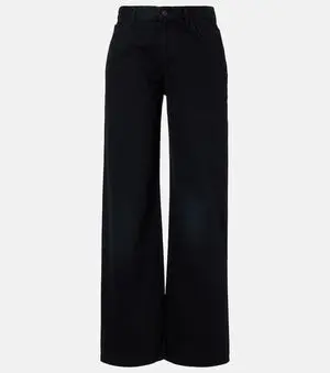 THE ROW Eglitta Low-rise Wide-leg Jeans - Black
