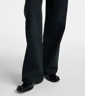 THE ROW Eglitta Low-rise Wide-leg Jeans - Black