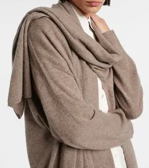 THE ROW Merin Cashmere Cardigan - Beige
