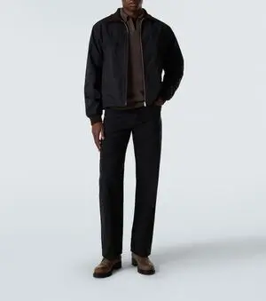 THE ROW Leach Cashmere Polo Sweater - Brown