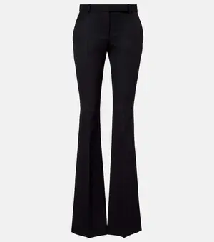 Alexander McQueen Low-rise Flared Wool Pants