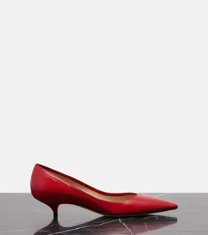 THE ROW Liisa Leather Pumps