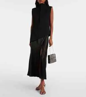 Khaite Emma Mini Metallic Leather Tote