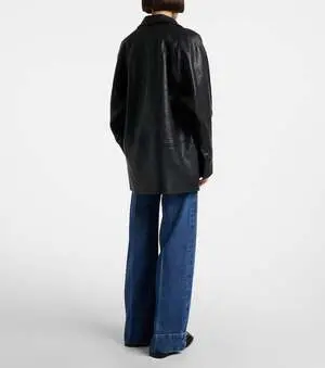 FRAME Slice High-rise Flared Jeans - Blue