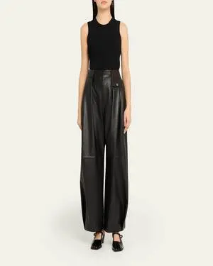 Loewe Anagram Rib Tank Top - Black
