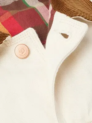 DRAKE'S Welder Corduroy-trimmed Denim Chore Jacket - Neutrals