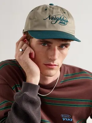 NEIGHBORHOOD Logo-embroidered Twill Baseball Cap