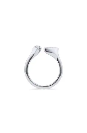SEED2STONE Horseshoe Ring With Lab-grown Diamonds - Silver