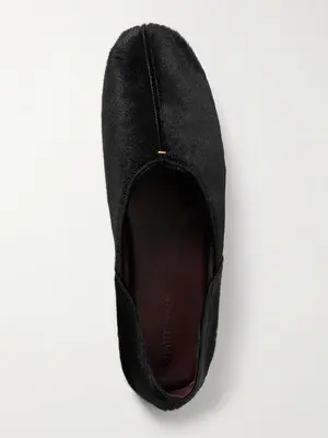 Khaite Jane Calf Hair Flats - Black