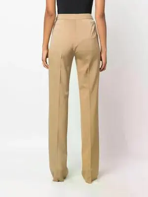 Max Mara High-waisted Pressed-crease Trousers - Neutrals