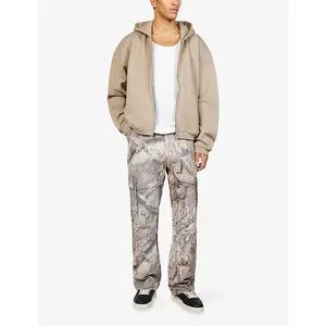 REPRESENT Camouflage-pattern Cotton Cargo Trousers