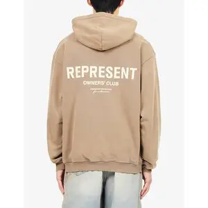 REPRESENT Owner Club Script Cotton-jersey Hoodie
