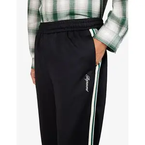 REPRESENT Embroidered-logo Striped-panel Stretch-woven Jogging Bottoms