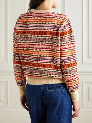 Bally Jacquard-knit Wool Sweater