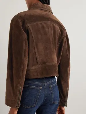 ARMA Helen Cropped Suede Jacket