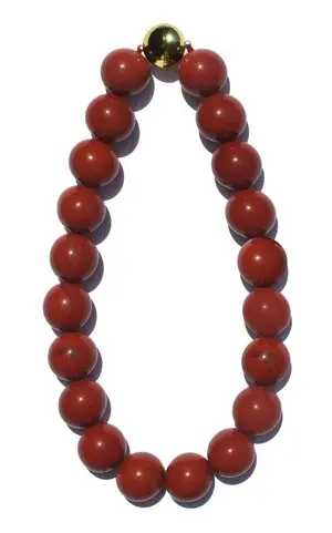 Vertigo Gold-plated Vermeil Poppy Jasper Choker Necklace