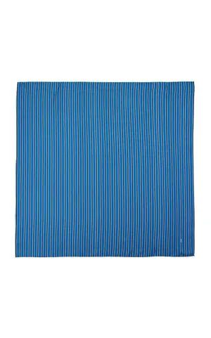 TOTEME Striped Silk Scarf - Blue