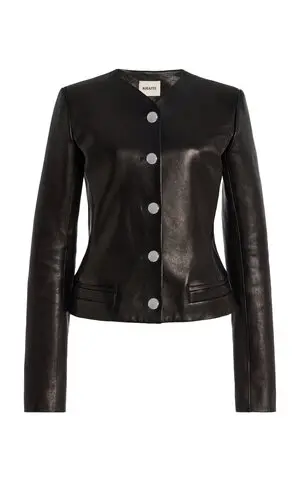 KHAITE Nara Leather Jacket