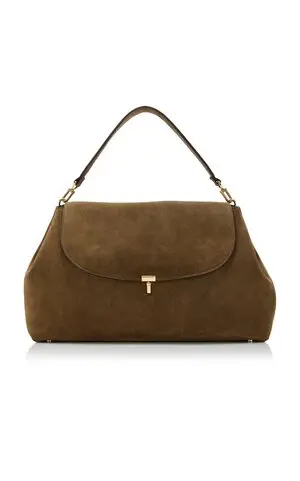 TOTEME T-lock Suede Satchel
