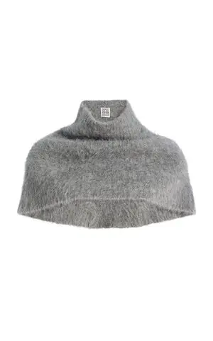TOTEME Funnel Alpaca-blend Neck Warmer - Grey