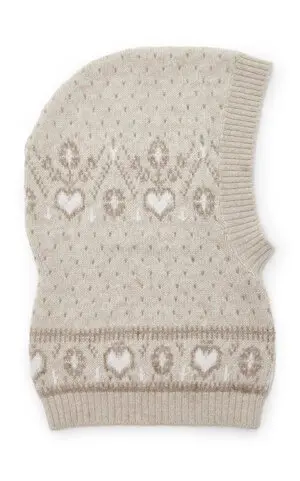 Khaite Caspian Cashmere Balaclava Ivory