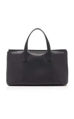 The Row Black Polished Calfskin Totes