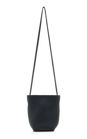 THE ROW Park N/s Leather Crossbody Bag - Black