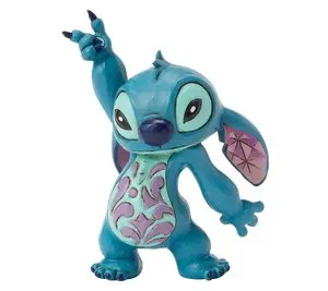 JIM SHORE Disney Traditions Stitch Dancing Mini Figurine 3.6'h - One-color