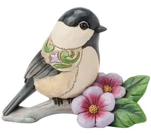 JIM SHORE Heartwood Creek Chickadee Bird Figurine 3.9in H - One-color