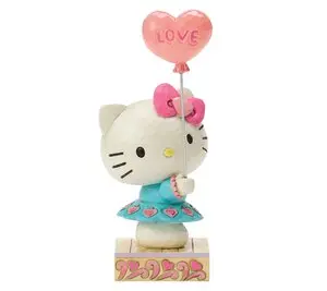 JIM SHORE Sanrio Hello Kitty Heart Balloon F Igurine 5in H - One-color