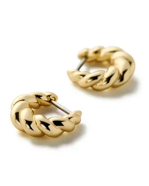 ANA LUISA Paris Mini Twisted Hoop Earrings