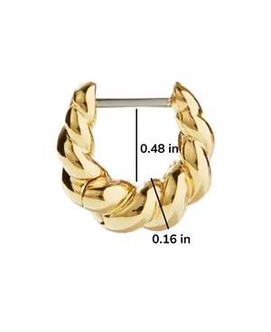 ANA LUISA Paris Mini Twisted Hoop Earrings