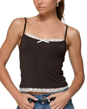 EDIKTED Adriel Lacey Tank Top