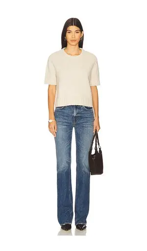 Soft Goat Chunky Short Sleeve Pullover