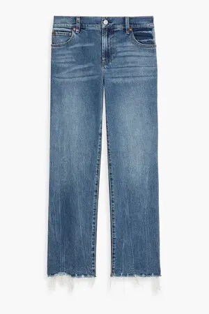 Alice + Olivia Raw Edge Hem Jeans For Women
