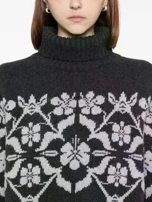 HIGH SPORT Zoe Fairisle Sweater - Grey