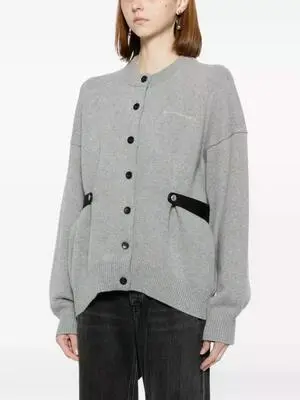 Alexander Wang Leather-belt Cardigan