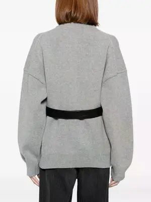 Alexander Wang Leather-belt Cardigan