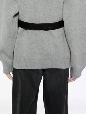 Alexander Wang Leather-belt Cardigan